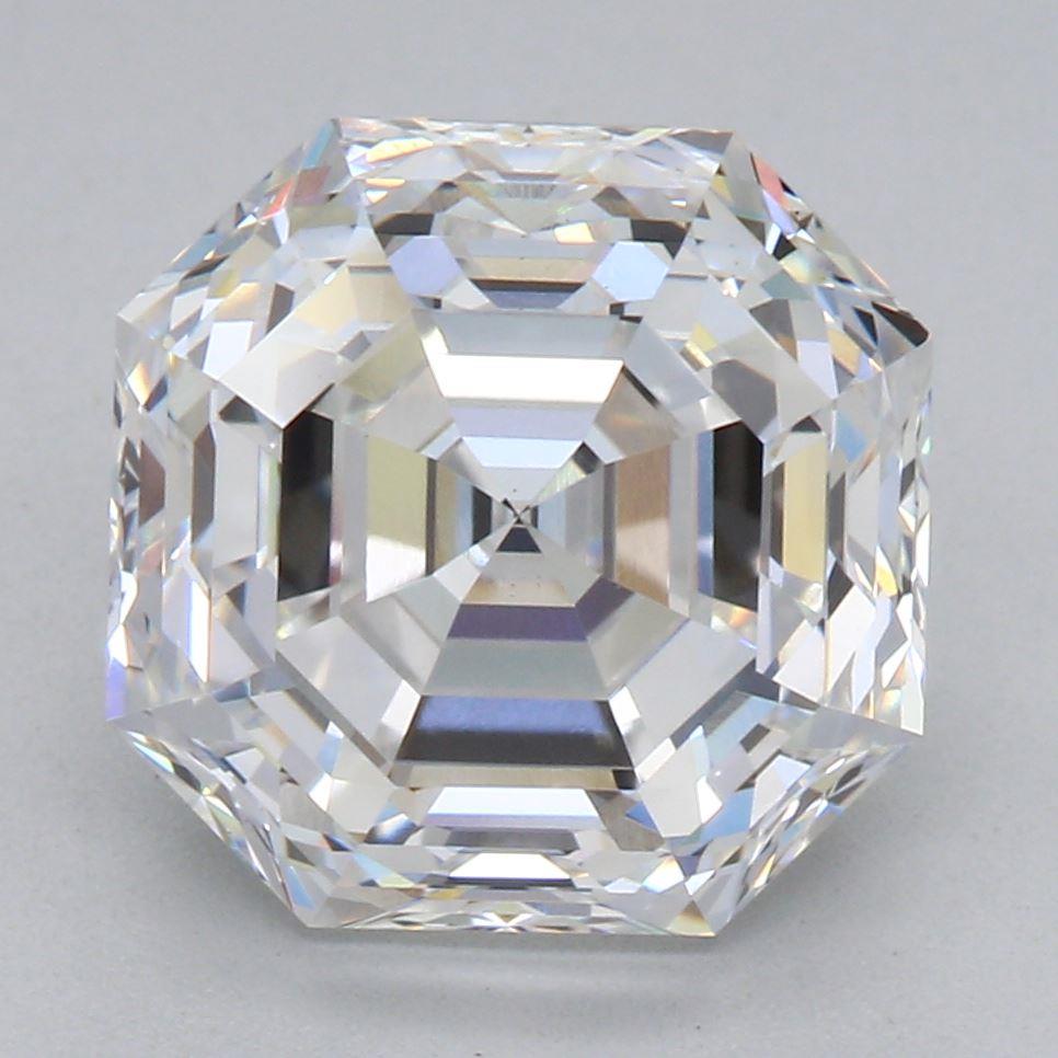 2.96ct D VS1 August Vintage Asscher Cut Private Reserve Lab Grown Diam – Distinctive Gem Inc.