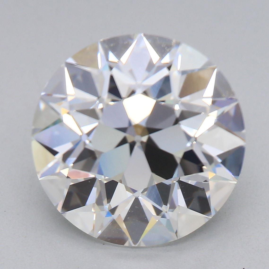 3.83ct F VVS2 August Vintage European Cut Private Reserve Lab Grown Di – Distinctive Gem Inc.