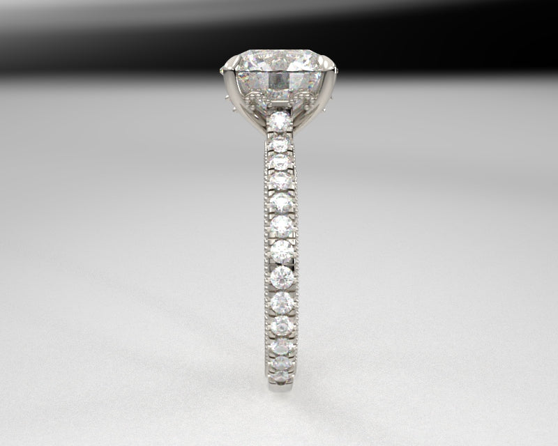 Janet's Signature Split Prong Cathedral Setting with lab grown diamond ...