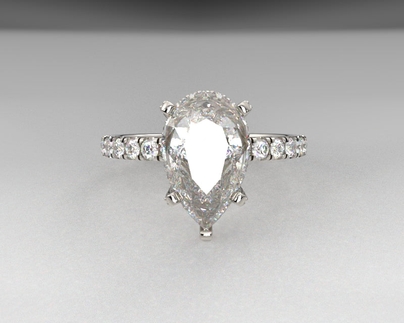 Spencer's Signature Split Prong Setting w Diamond Prongs – Distinctive ...