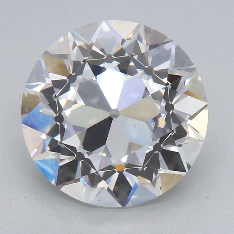 2.56ct G VS1 August Vintage Old European Lotus Cut Private Reserve Lab ...