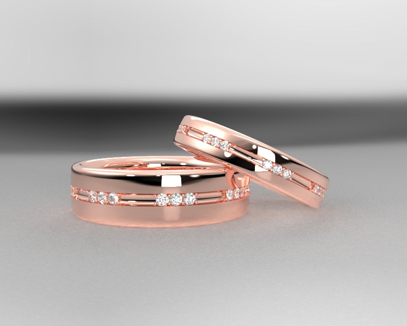 Janelle's Signature Matching Bands – Distinctive Gem Inc.